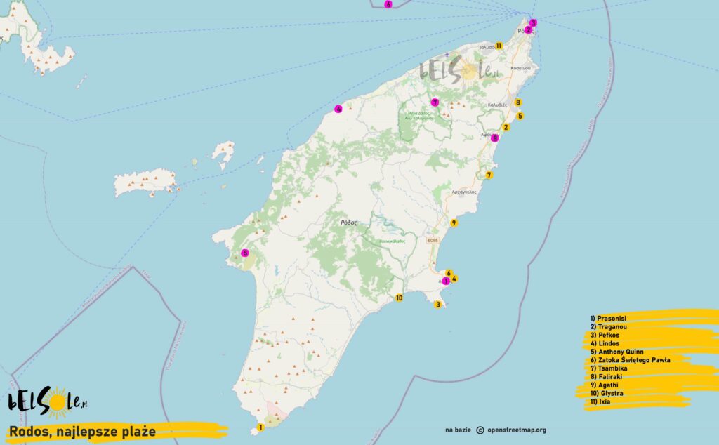 11 najlepsze plaże na Rodos (nowe w 2023), najładniejsze PERŁY! - BelSole