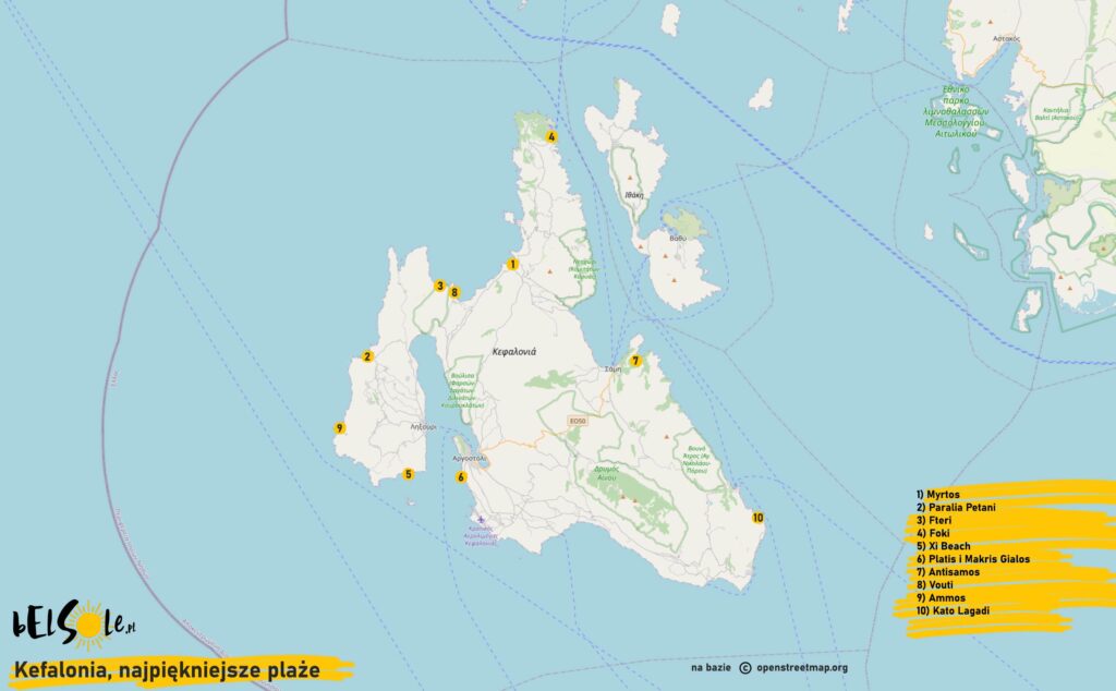 Top 11: Kefalonia, najładniejsze plaże, najlepsze, piaszczyste! - BelSole