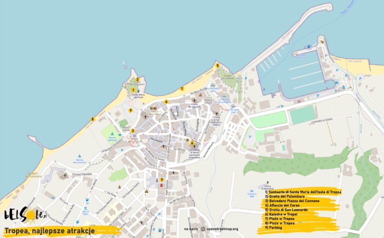 Top 9: Tropea, najlepsze atrakcje, zwiedzanie perły Kalabrii - BelSole