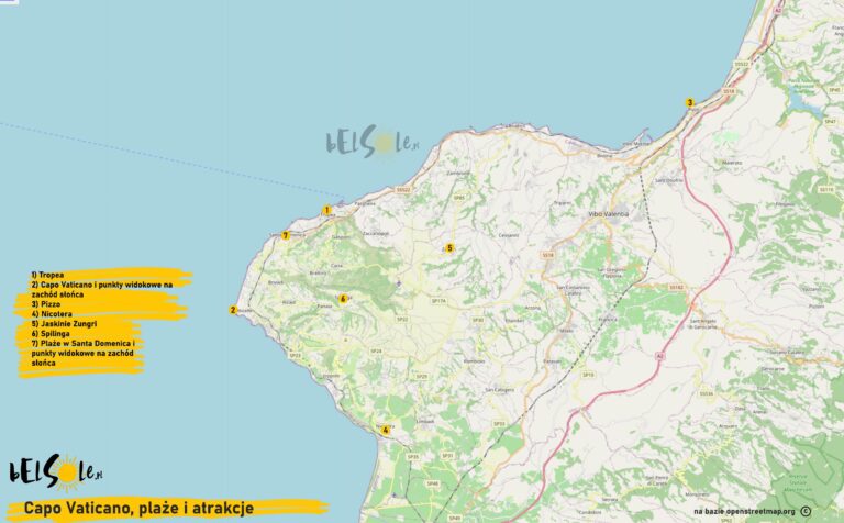Capo Vaticano, plaże, atrakcje i parking. Najpiękniejszy zachód słońca ...