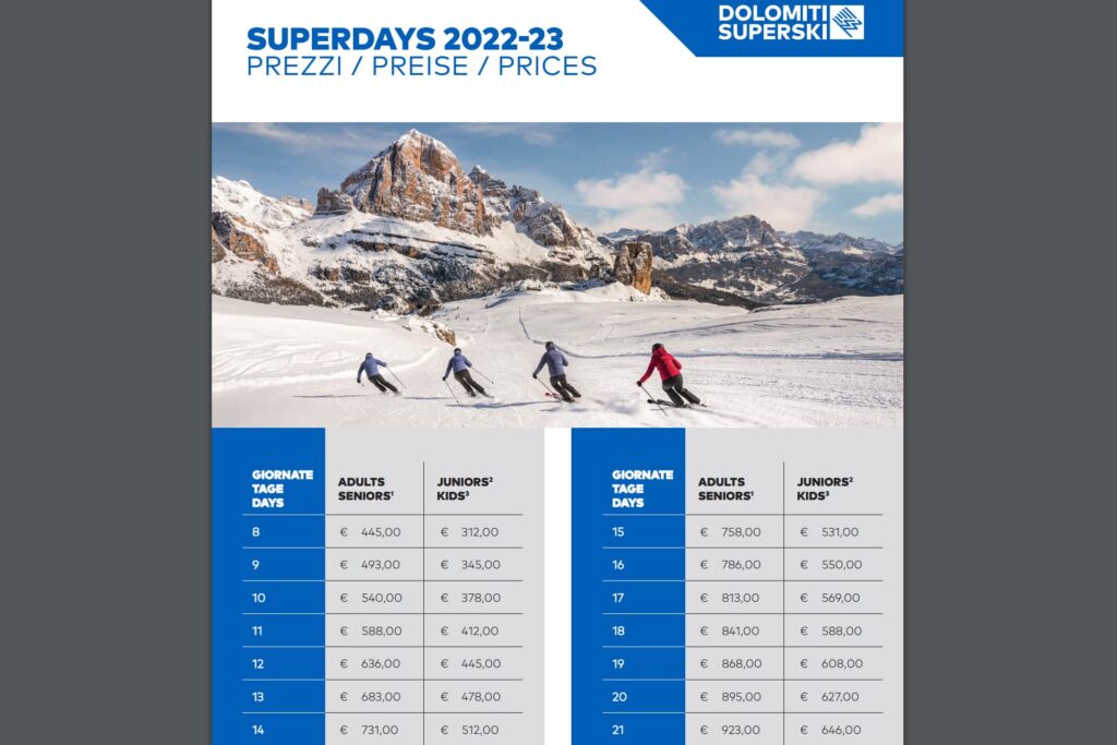 Dolomiti Superski Skipass 2023 Ile Kosztuje Karnet Dolomiti Superski Cena Belsole