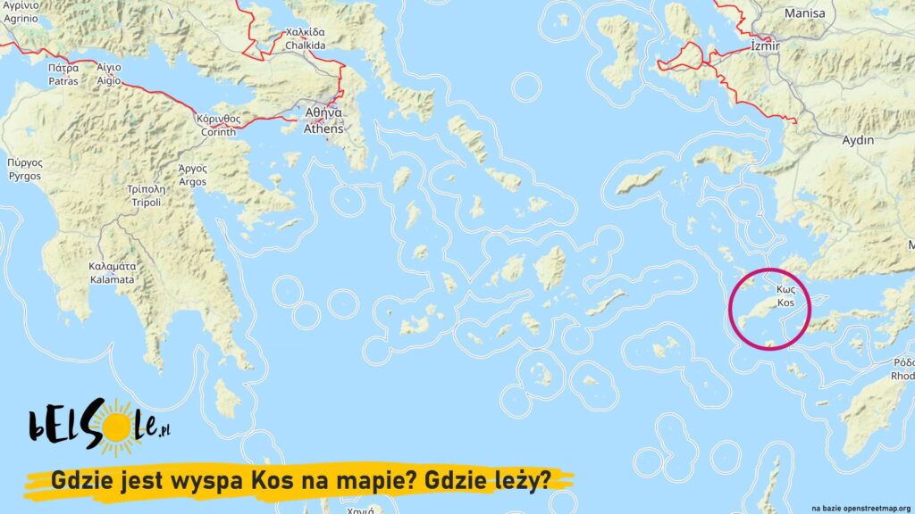 Gdzie jest Kos? Gdzie leży wyspa Kos? Jaki kraj, jakie morze i ...