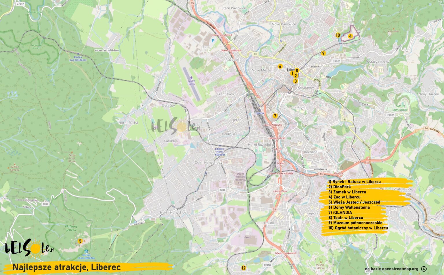 13 najlepsze atrakcje, Liberec nieznany? Co zobaczyć w Libercu? Okolice ...