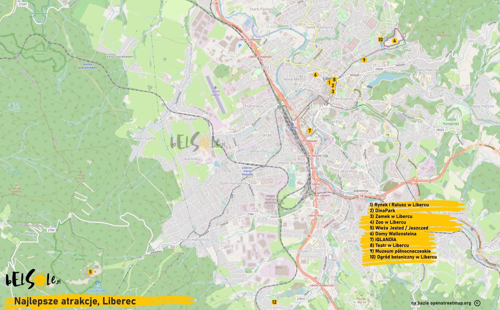 13 najlepsze atrakcje, Liberec nieznany? Co zobaczyć w Libercu? Okolice ...