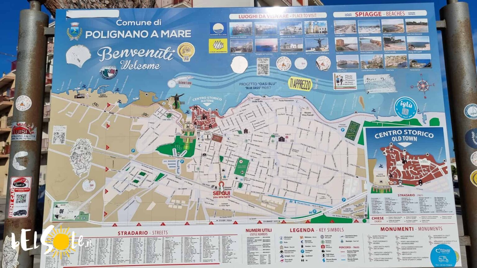 Mapa Polignano a Mare, zdjęcie z miasta - BelSole